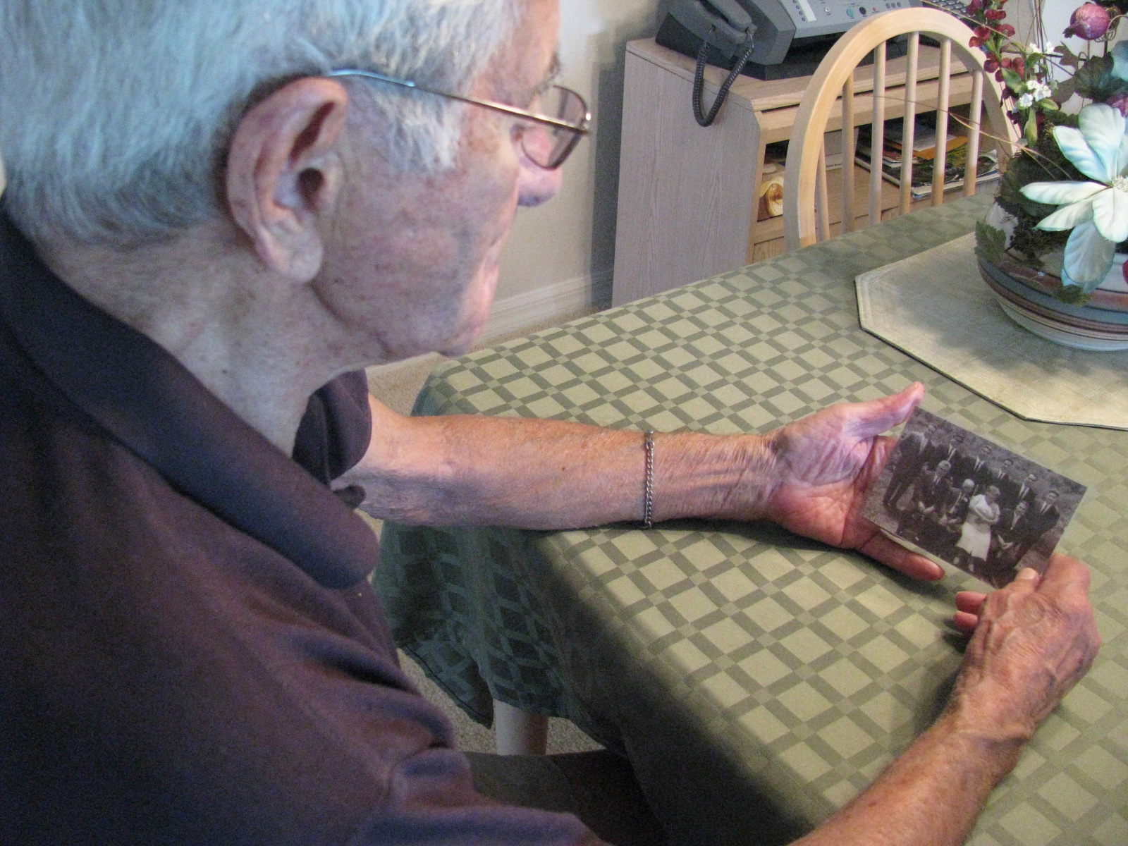 He went over the side in the ‘buff’ when his ship was torpedoed in WW ...