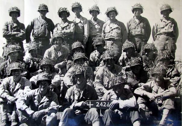 Elmer Watson served as medic in 242nd Infantry Regiment in Europe in WW ...