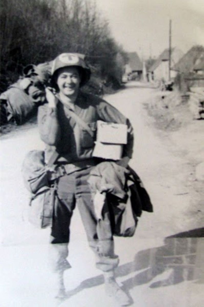 Elmer Watson served as medic in 242nd Infantry Regiment in Europe in WW ...