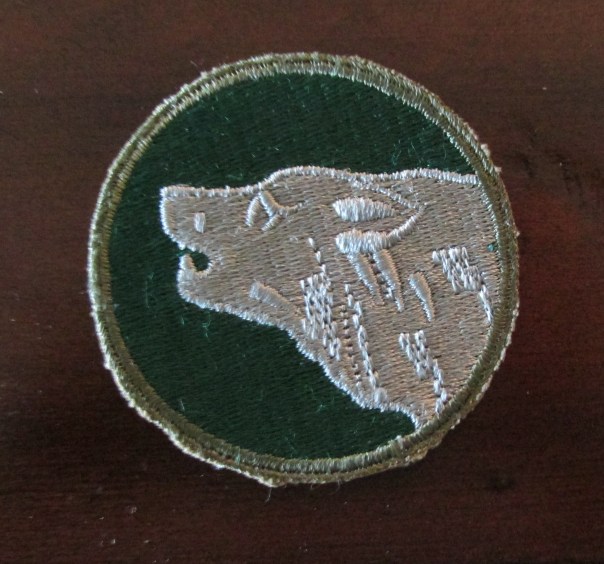 He served with the 104th Timberwolf Division in Europe during WW II ...