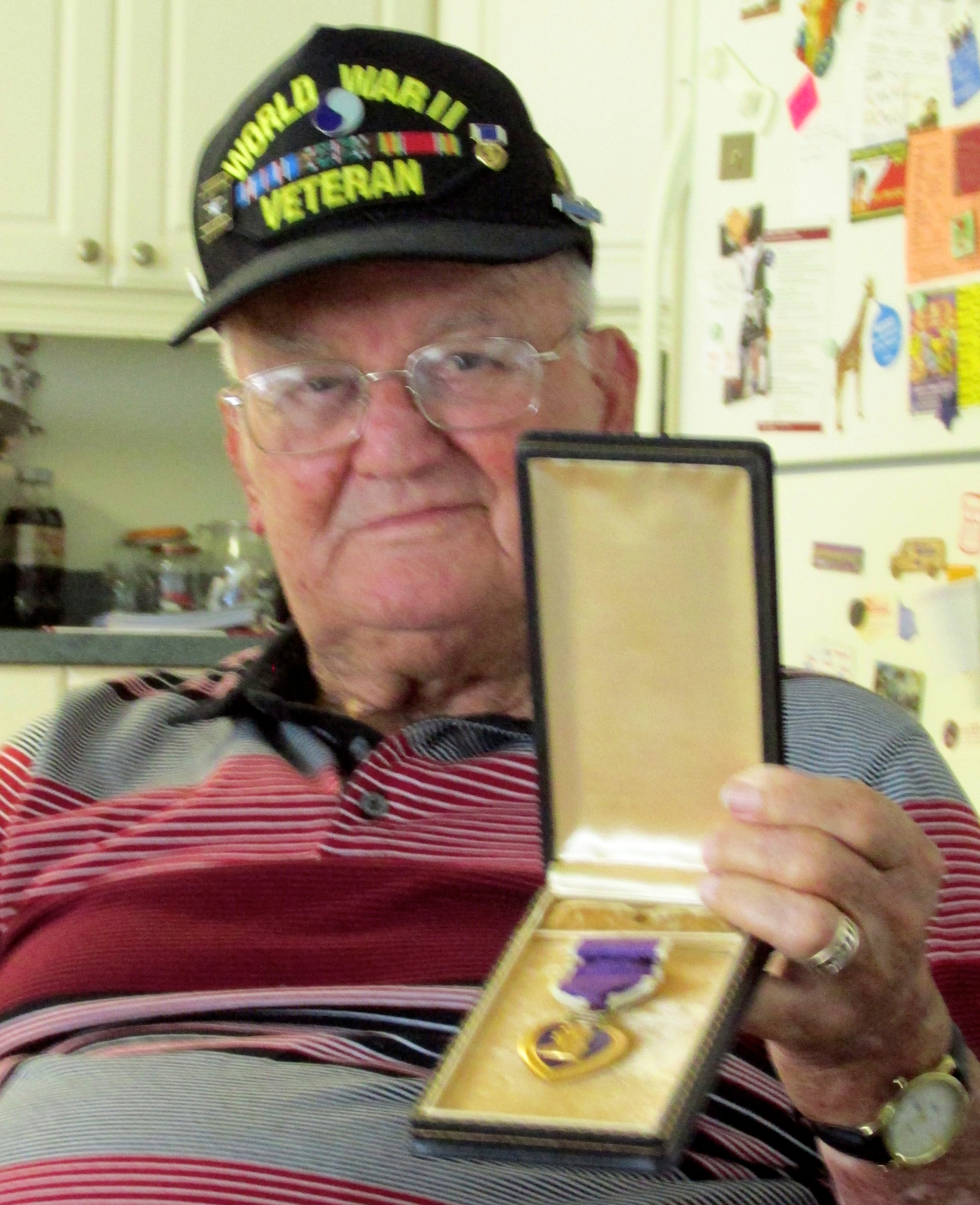 Pfc. Joe Steimel of Holiday Park North Port received 2 Purple Hearts ...