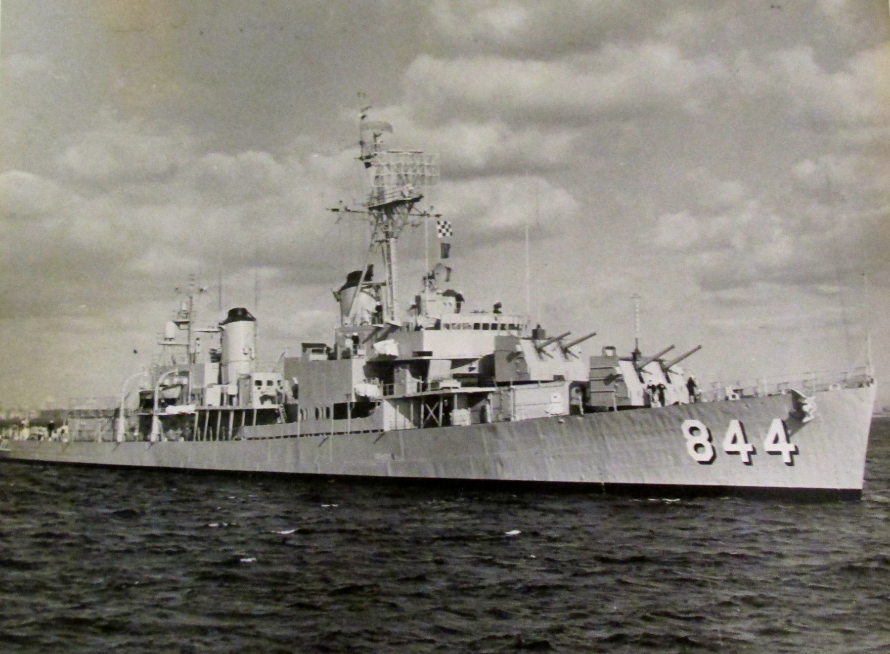 Duane Holmbeck was barber aboard anti-sub destroyer USS Perry shortly ...